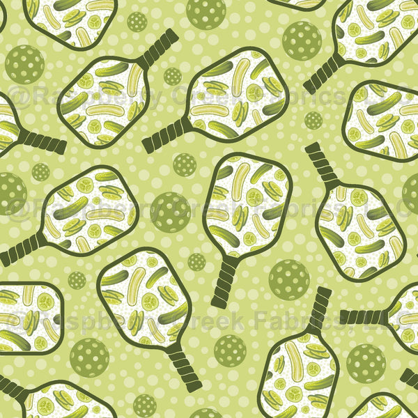 Pickleball Paddles and Balls - Raspberry Creek Fabrics
