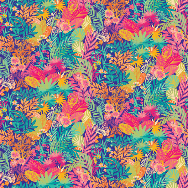 Joyous Jungle Collection-Joyous Jungle Hero Print-Retro Rainbow Palett ...