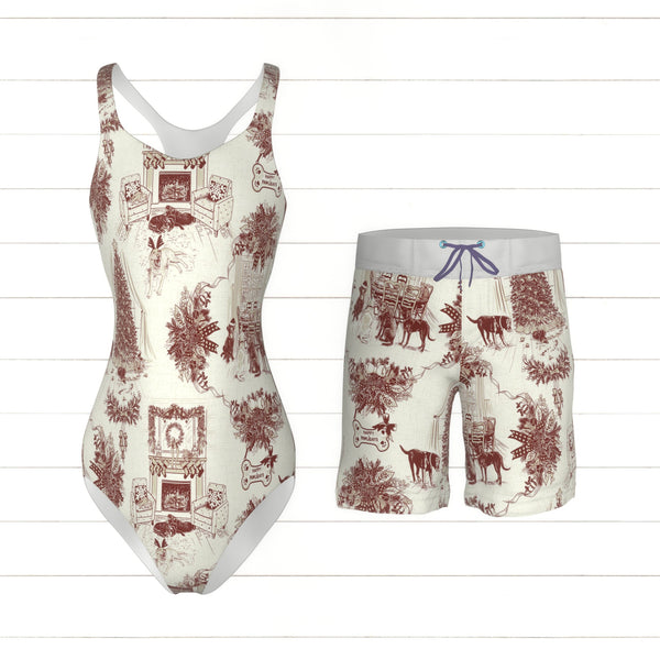 Happy "Pawlidays" Labrador Holiday Traditions in Ivory, Deep Red, and ...