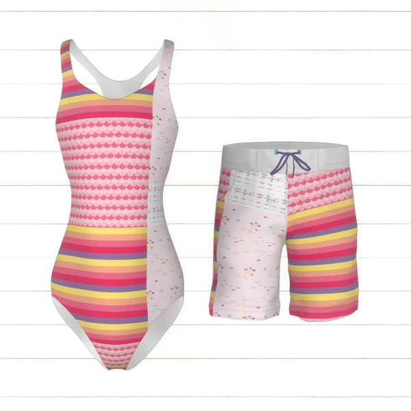 Project Under the Sea: Complete Swim Set Sunrise - Raspberry Creek Fabrics