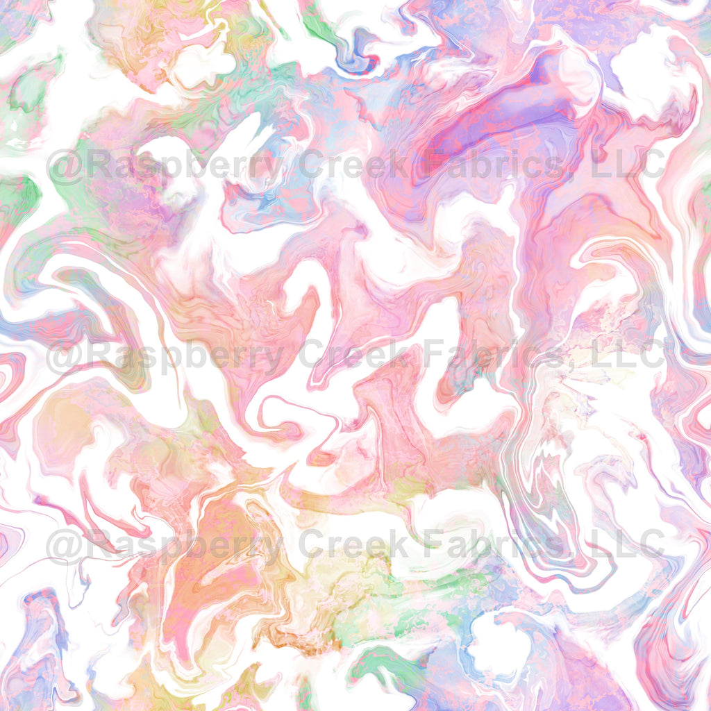 Pastel Rainbow Marble - Raspberry Creek Fabrics