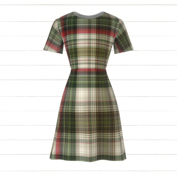 Sage Green, Forest Green, and Red Plaid - Raspberry Creek Fabrics