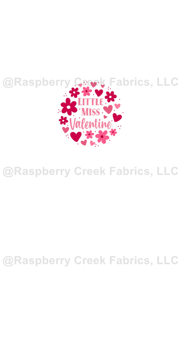 Little Miss Valentine Panel - Raspberry Creek Fabrics