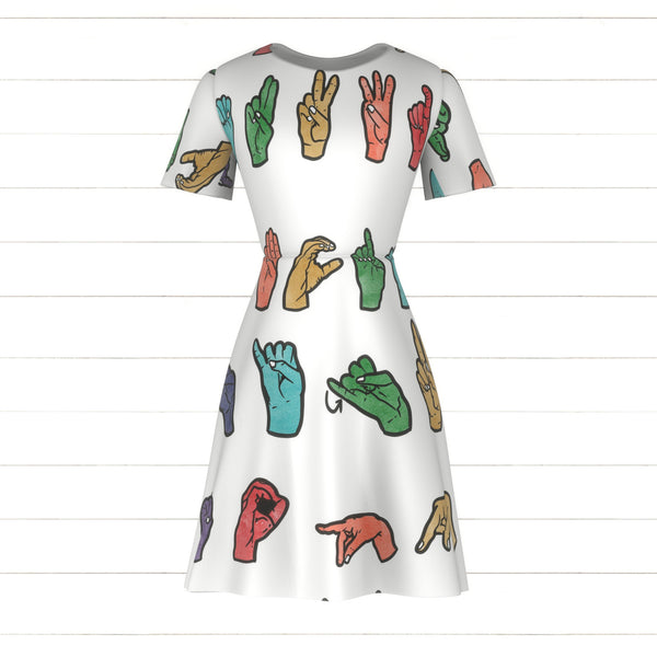 Sign language, Alphabet, watercolor, ASL, ASLsign, rainbow, education ...