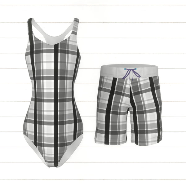 Black and white checkered pattern - Raspberry Creek Fabrics