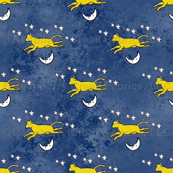 Goodnight Cow Jumping Over The Moon - Raspberry Creek Fabrics