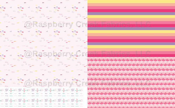 Project Under the Sea: Complete Swim Set Sunrise - Raspberry Creek Fabrics