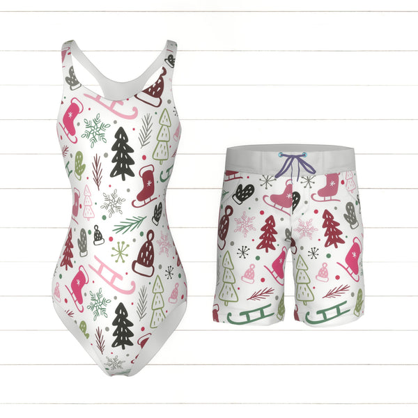 Scandi Winter Doodles Ice Skates Mittens and Sleds - Raspberry Creek ...