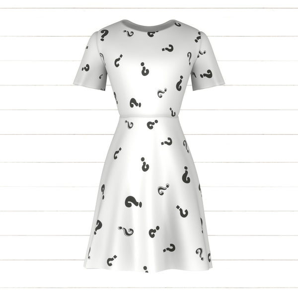 Black and White Question Mark - Raspberry Creek Fabrics