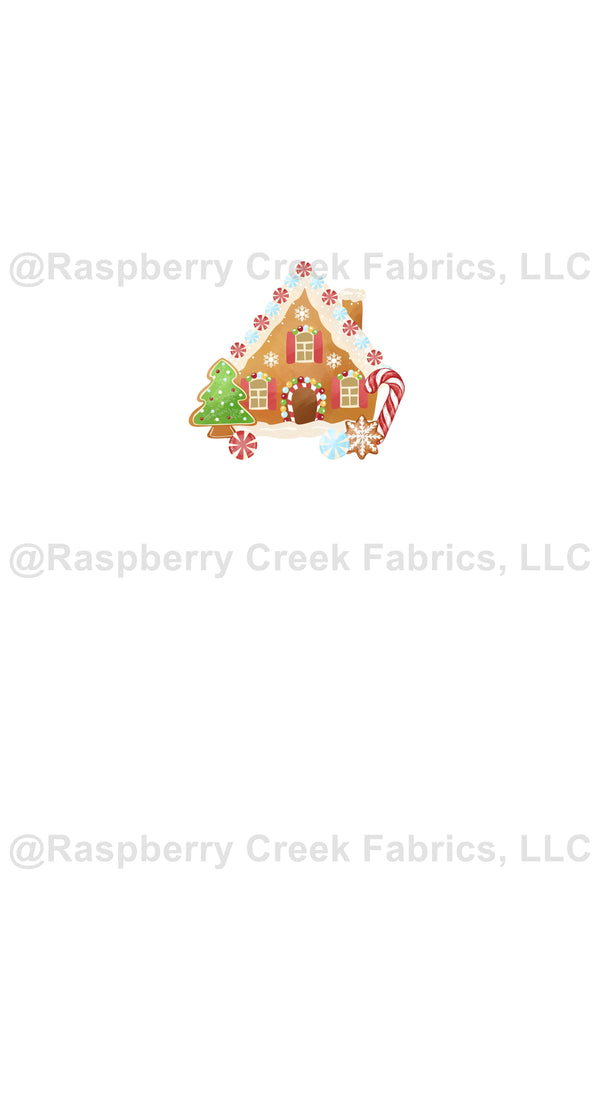 Gingerbread House Panel - Raspberry Creek Fabrics