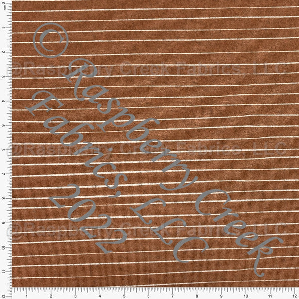 Rust and Grey Boho Stripe Brushed Heathered Hacci Sweater Knit Fabric ...