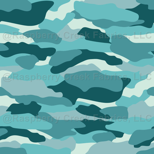 Ocean Camouflage - Raspberry Creek Fabrics