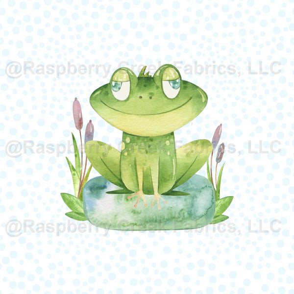 Friendly Frog Panel - Raspberry Creek Fabrics