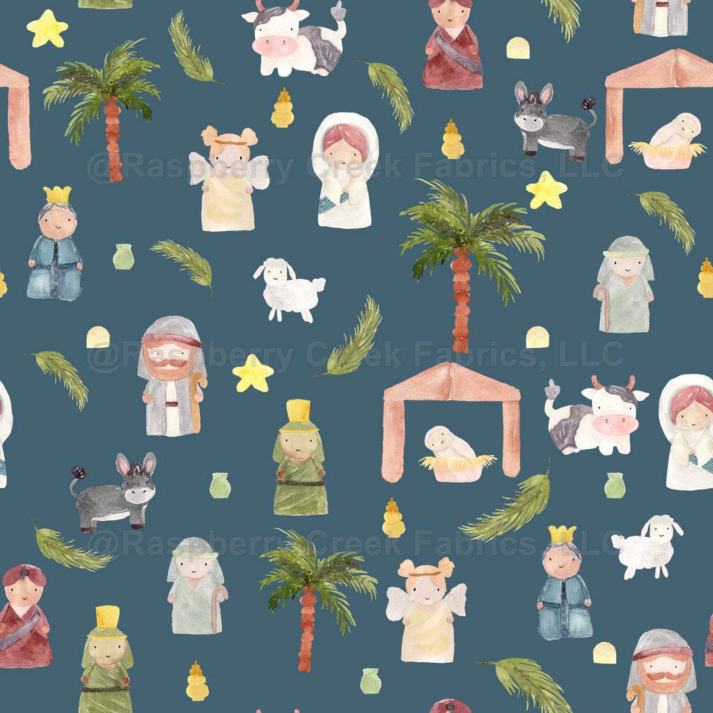 O Holy Night | Navy Blue | Christmas Nativity Collection - Raspberry ...