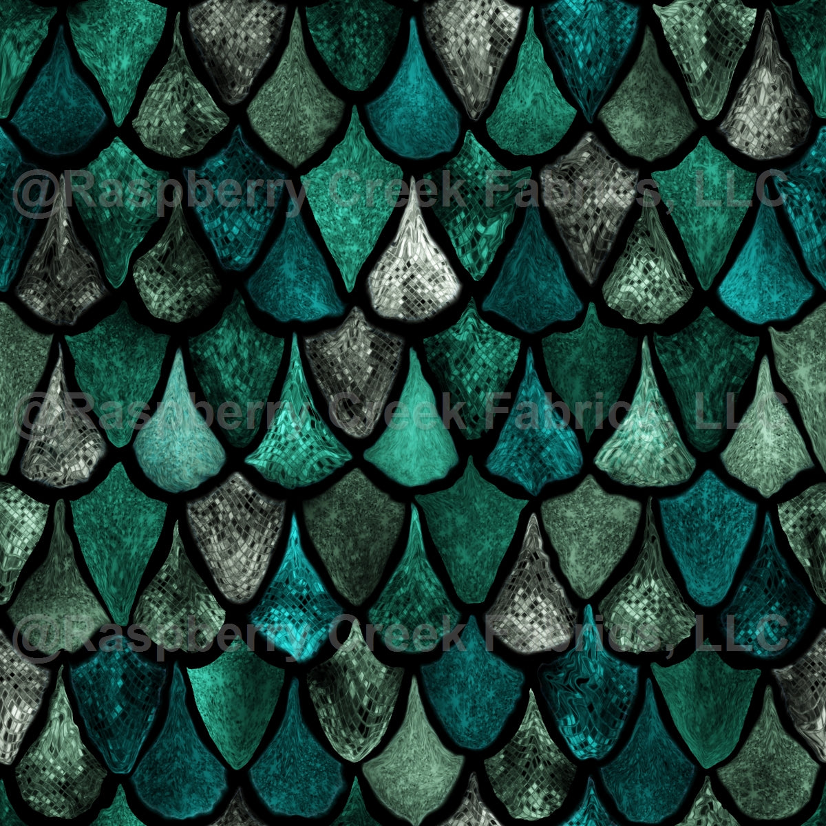 dragon scale pattern fabric