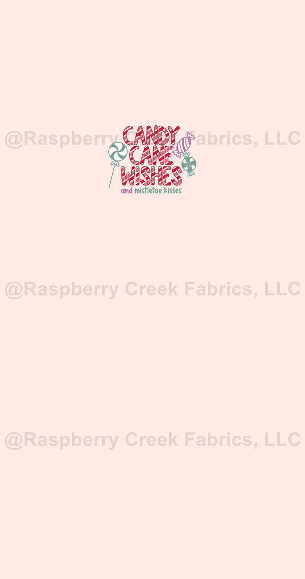 Sugar Plum Panel- Candy Cane Wishes - Raspberry Creek Fabrics