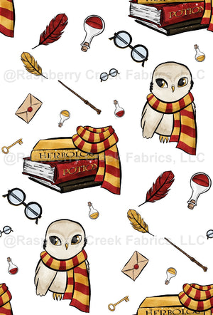 Wizardy World - Owls - Raspberry Creek Fabrics