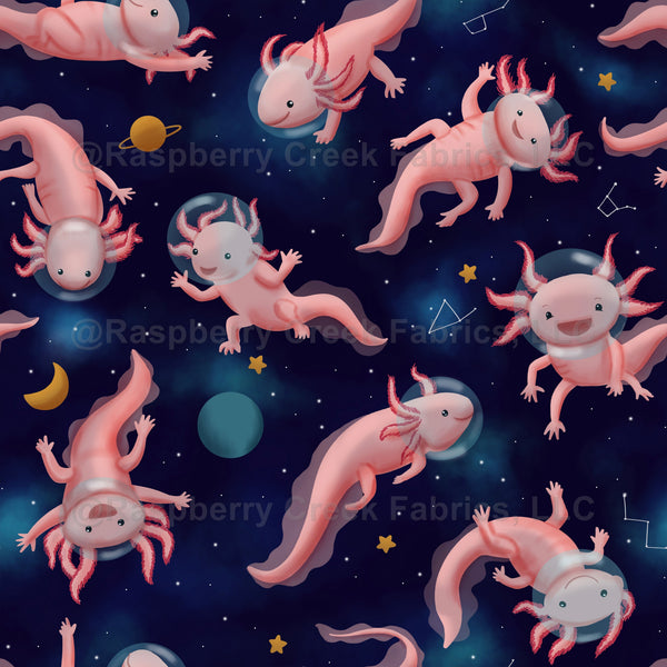 Space Axolotl - Raspberry Creek Fabrics