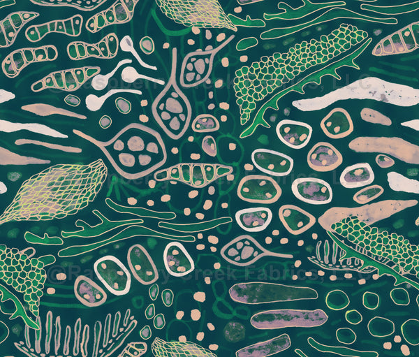 Eureka - Mosses under the microscope - Raspberry Creek Fabrics