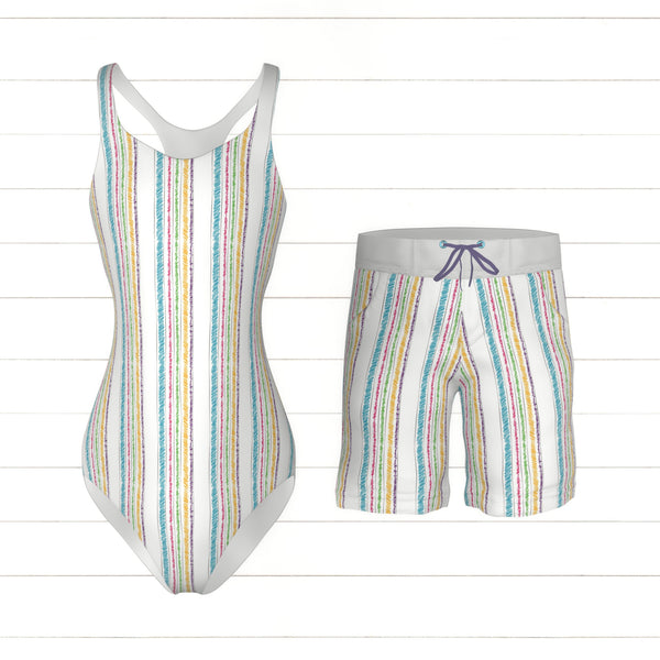 Scribble Stripe - Raspberry Creek Fabrics