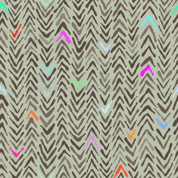 brown on sage playful herringbone arrow cosy knit woven texture ...
