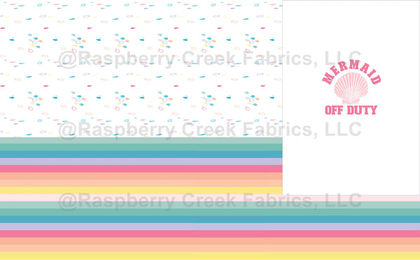 Project Under the Sea: Complete Swim Set Rainbow - Raspberry Creek Fabrics
