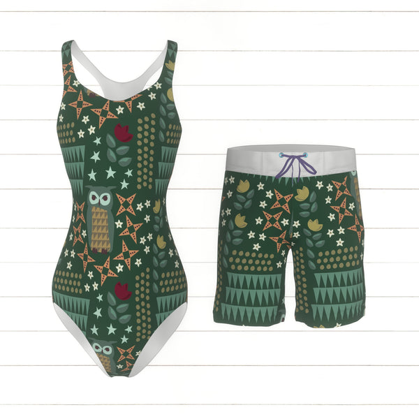 Owl Feathers Collection - Colorway 1. This unique multicolored owl pri ...