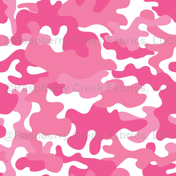 Hot Pink Camo fabric, Pink and white camo, Bright pink camouflage fabr ...