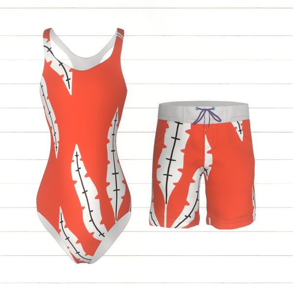 Dominic (orange) - Raspberry Creek Fabrics