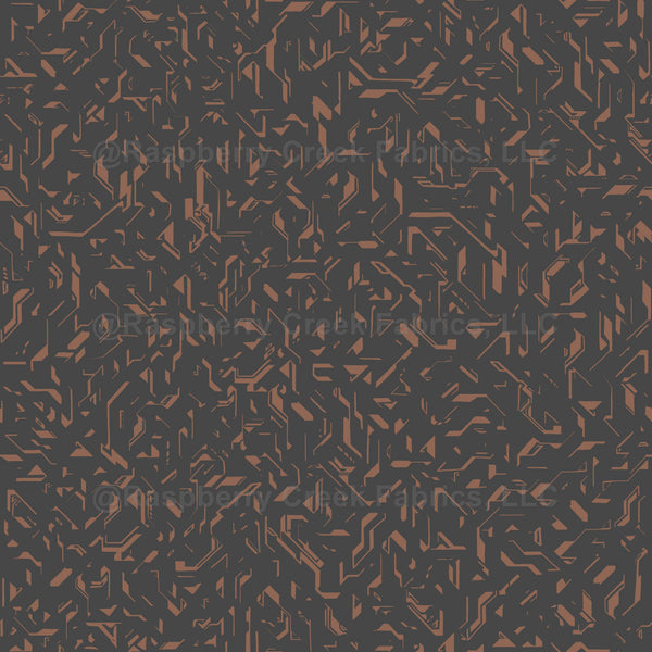 random irregular shapes and lines - charcoal and brown - Raspberry ...