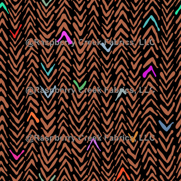 herringbone arrows cosy weave texture knit - mars reddish brown ...