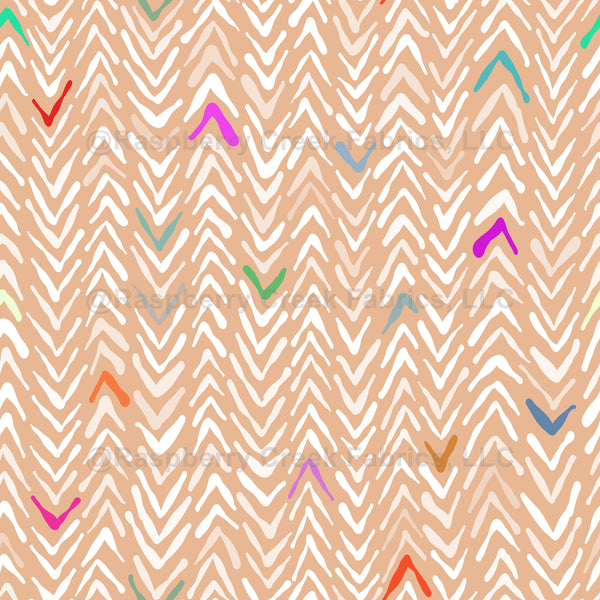 pastel herringbone arrows - Raspberry Creek Fabrics