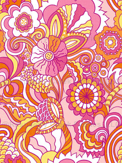 60s flower background